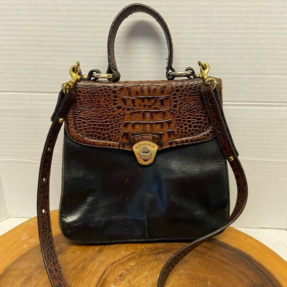 Brahmin | Bags | Brahmin Vintage Color Block Crossbody Bag | Poshmark